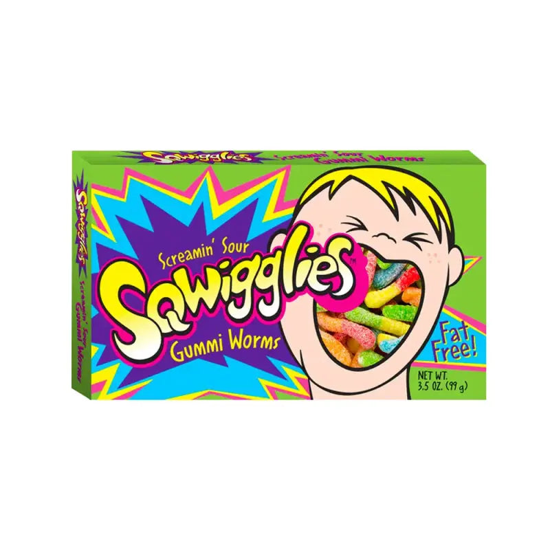Screamin Sour Sqwigglies 99g - Shop Lollies Online - Candy Co