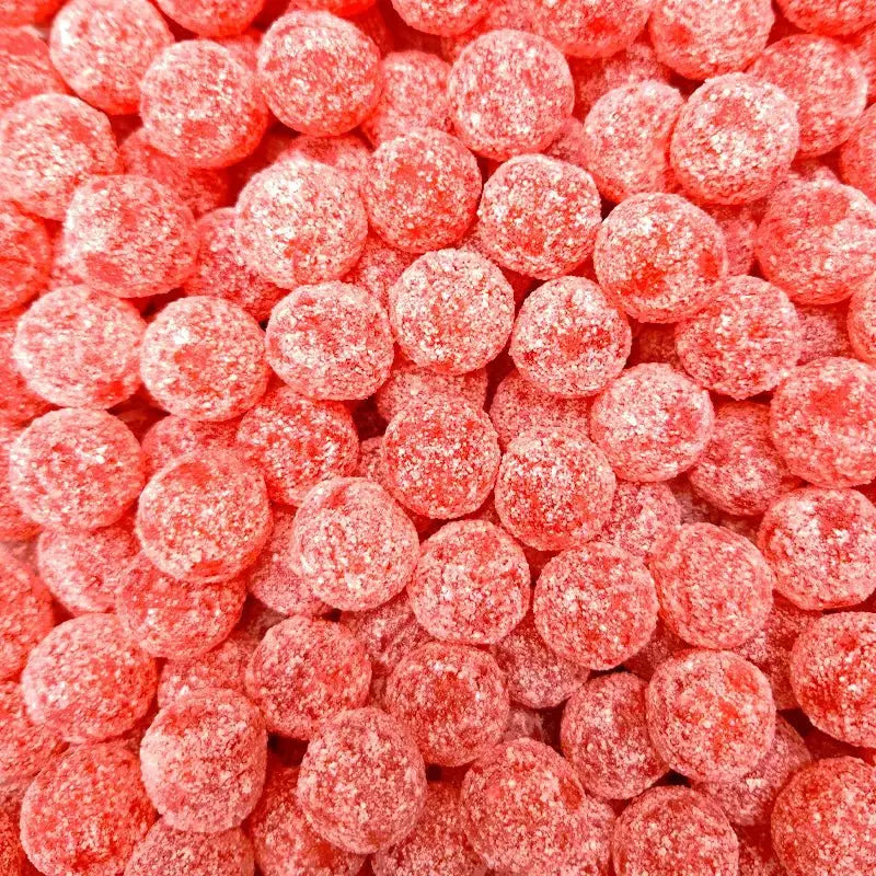 Barnetts MEGA Sour Cherry Balls - Sour Lollies Online - Candy Co