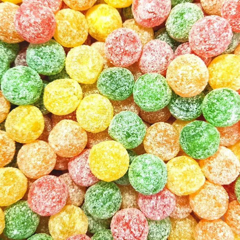 Barnetts MEGA Sour Fruit Balls - Sour Lollies Online - Candy Co