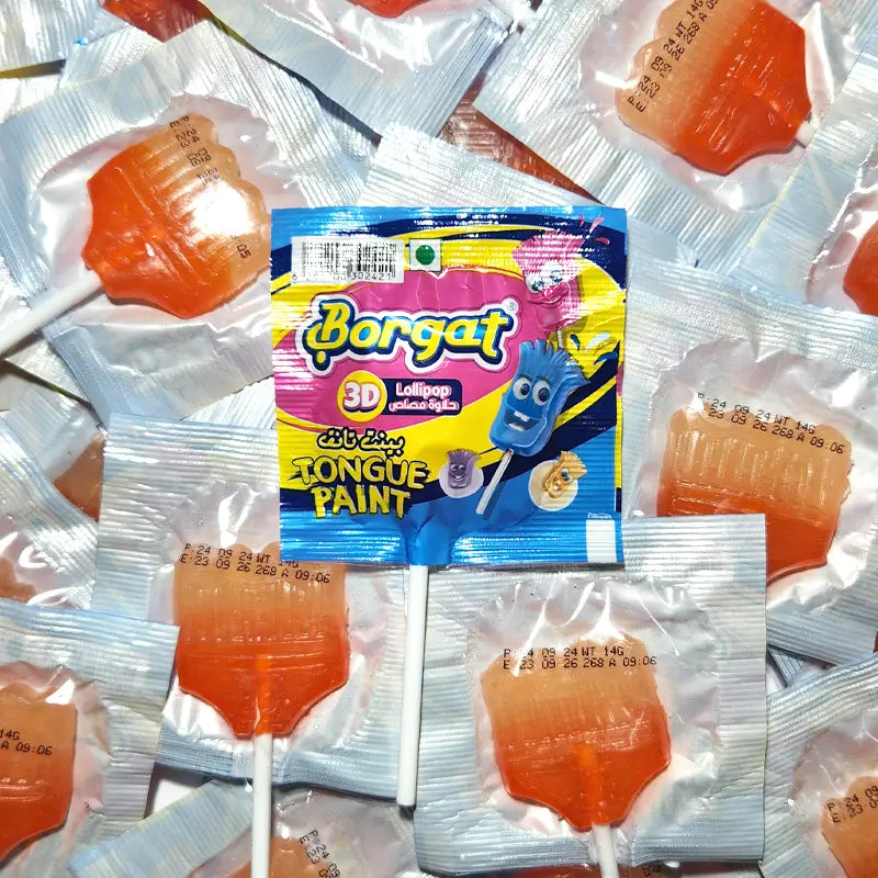 Orange Tongue Painter Lollipop 14g - PAINT YOUR TONGUE – Candy Co