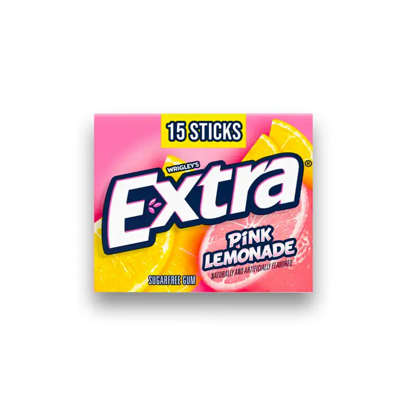Extra Pink Lemonade 15pc - American Chewing Gum – Candy Co
