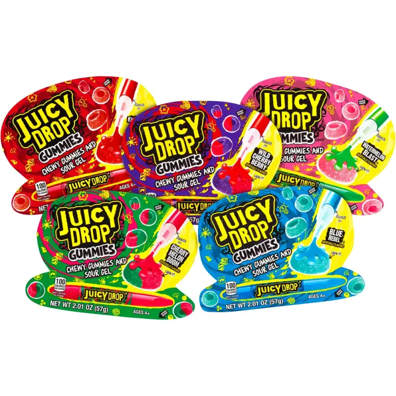 Juicy Drop Gummies 57g - Lollies Online - Candy Co