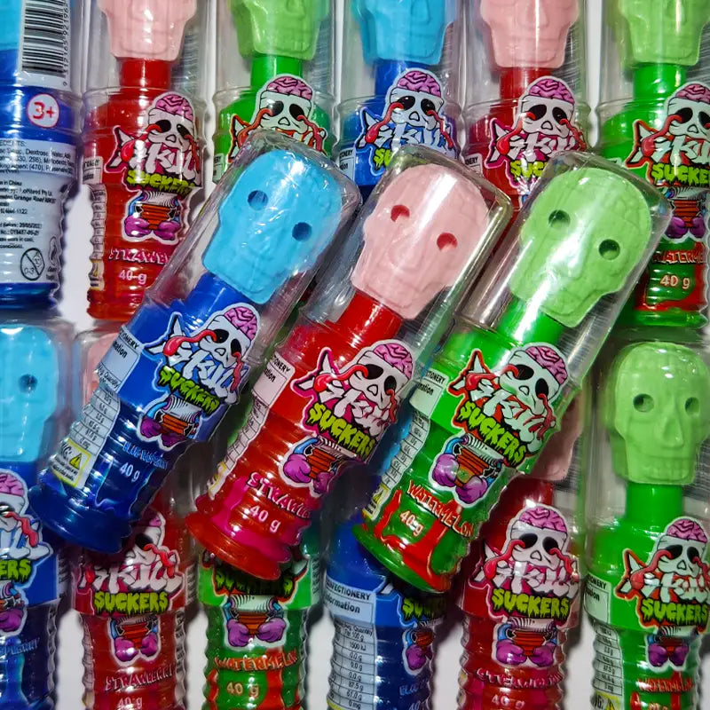 Skull Sucker Gel Pop 40g - Halloween Lolly Pops - Candy Co