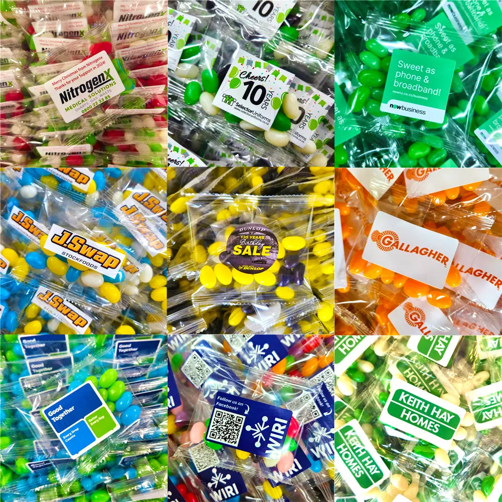 Promotional Jelly Beans - 30 grams + FULL COLOUR LOGOS! 😱 – Candy Co