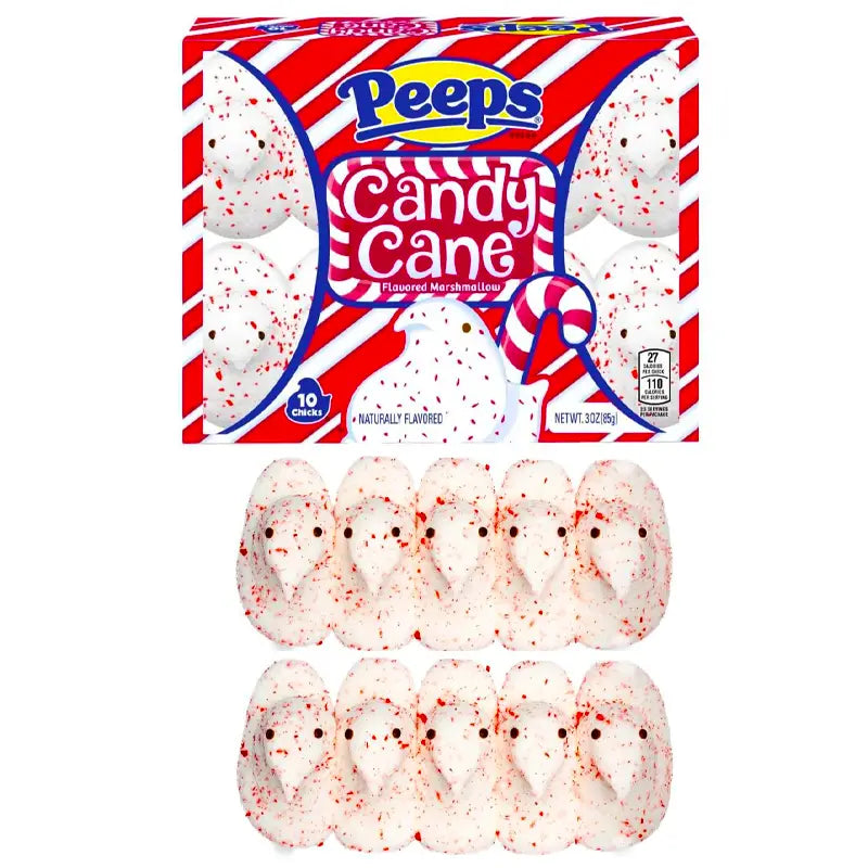 Peeps Candy Cane Marshmallow Ducks 85g - Candy Co