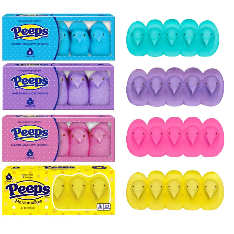 Peeps Marshmallow Chicks in Colours | Buy Online - Candy Co
