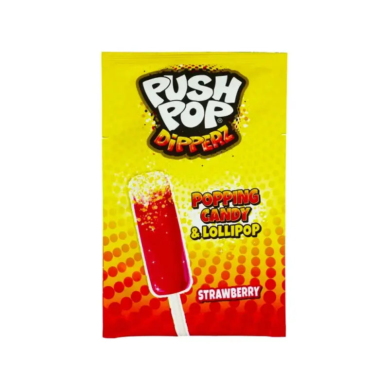 Push Pop Dipperz Strawberry - Shop Lollies Online - Candy Co