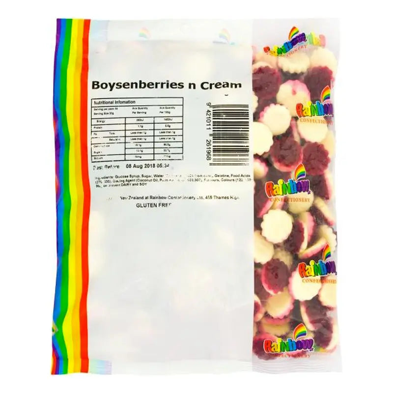 Boysenberries and Cream 1kg Bag - Order Lollies Online - Candy Co