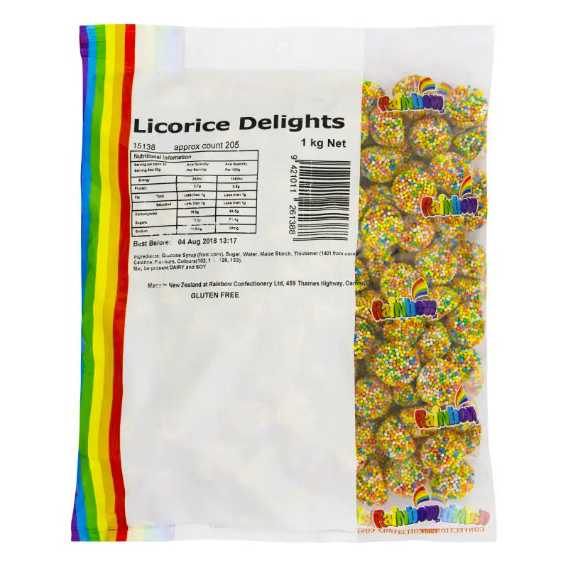 Licorice Delights | Colourful Aniseed Balls | 1kg Bag – Candy Co
