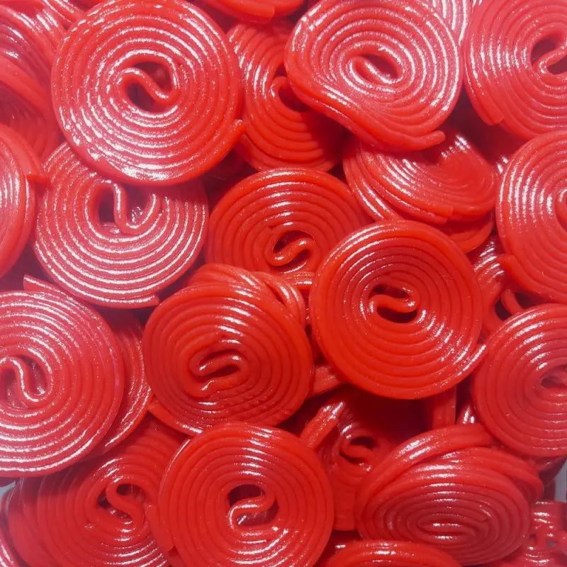 Red Licorice Wheels - Licorice Lollies Online - Candy Co