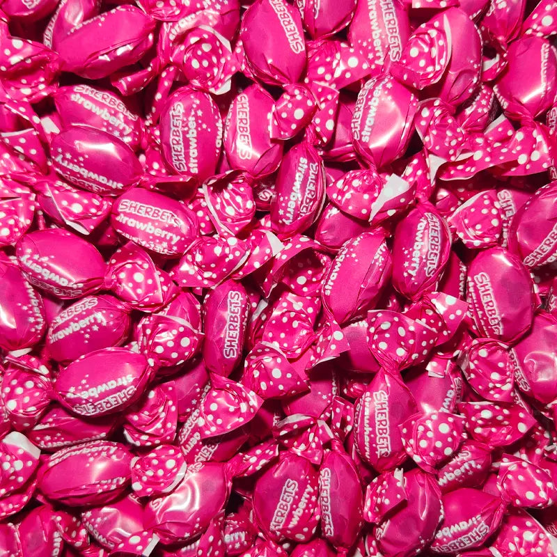 Sherbet Shot Strawberry - Hard Candy Filled With Sherbet - Candy Co