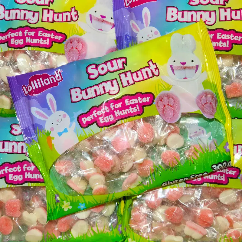 Sour Bunny Hunt 300g - Single Wrapped Easter Hunting Candy – Candy Co