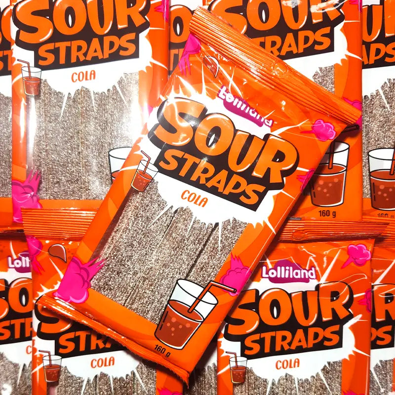 Sour Straps Cola 160g - Sour Belts in a Pack - Candy Co