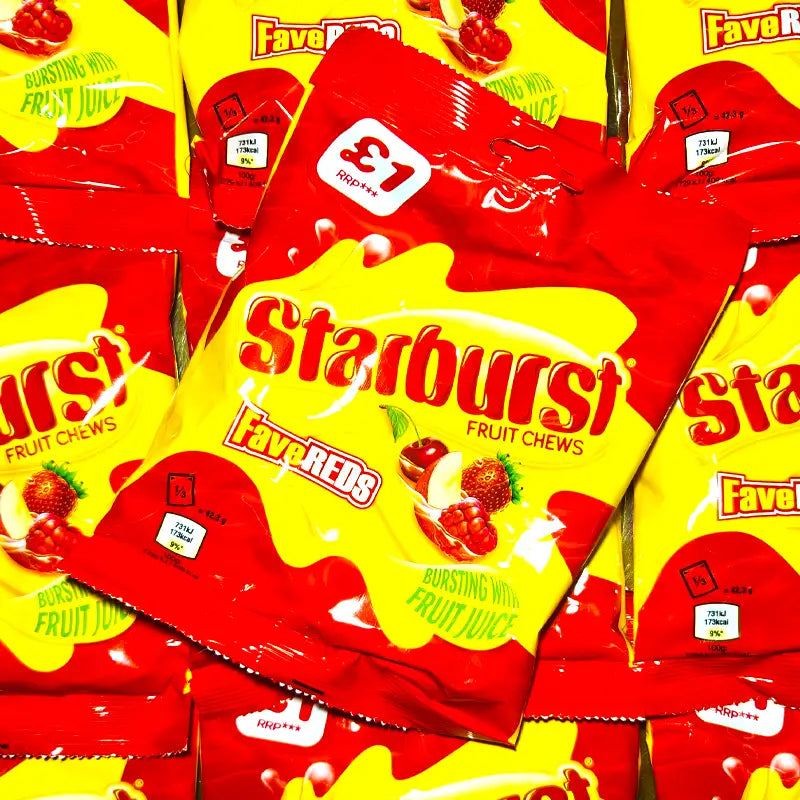 Starbursts Fave Reds 127g - Starburst Candies Online - Candy Co