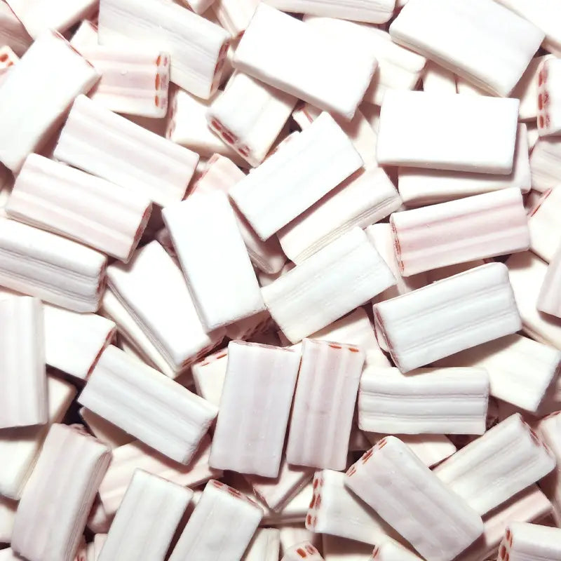 White Cream Strawberry Bricks - Lollies Online - Candy Co
