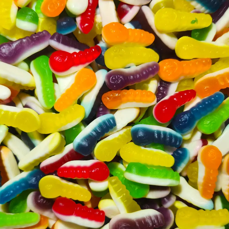 Witchy Grubs - Colourful Grub Shaped Lollies - Candy Co