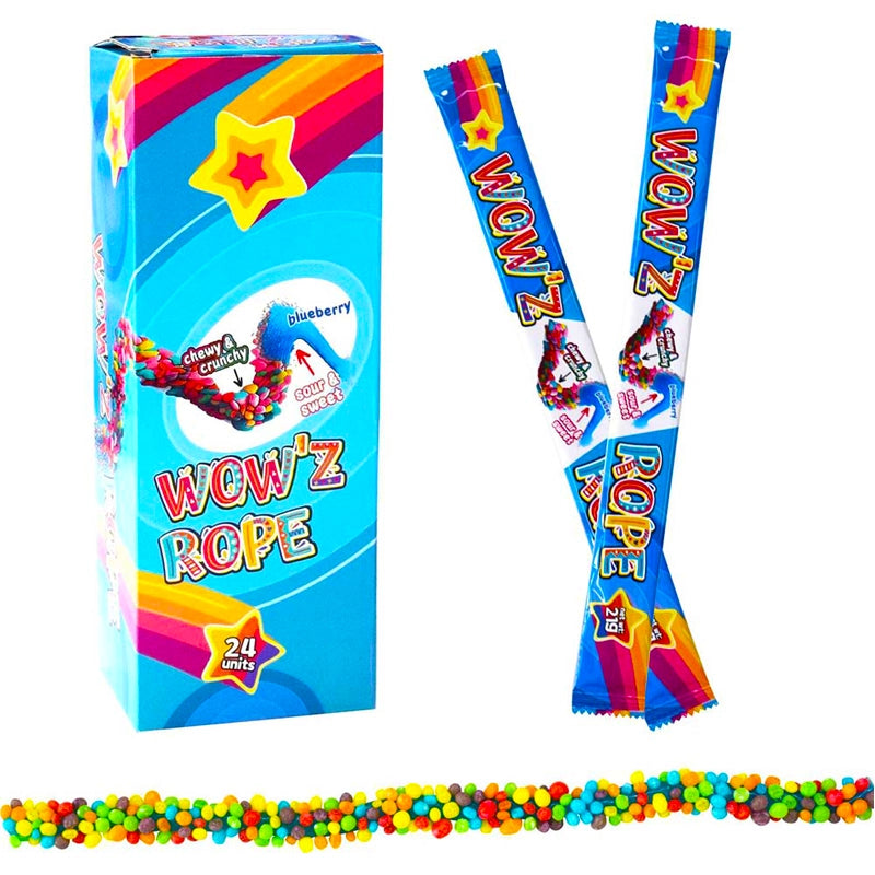 Wow Z Blueberry Rope 21g (1pc) - Lollies Online - Candy Co