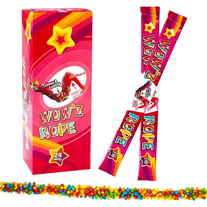 Wow Z Strawberry Rope 21g (1pc) - Lollies Online - Candy Co